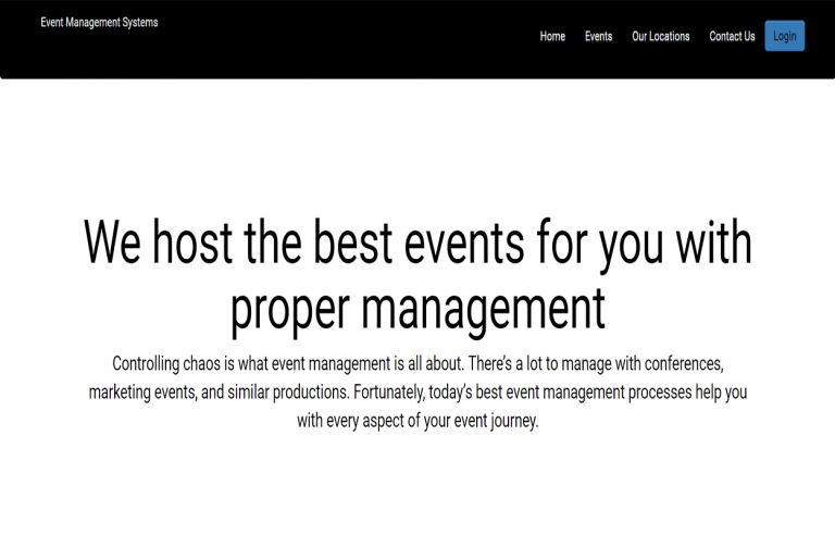 Event Management System In Php With Source Code Codezips