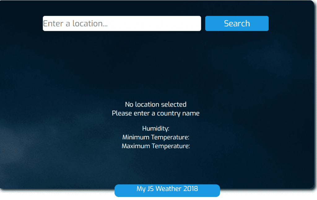 Simple JavaScript Weather App - Codezips Simple JavaScript Weather App - Codezips