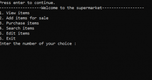Supermarket Management System In Python With Source Code