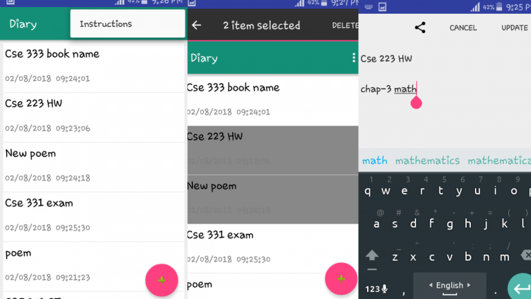 Smart Diary Application In Android With Source Code - Download Free Projects | CodeZips