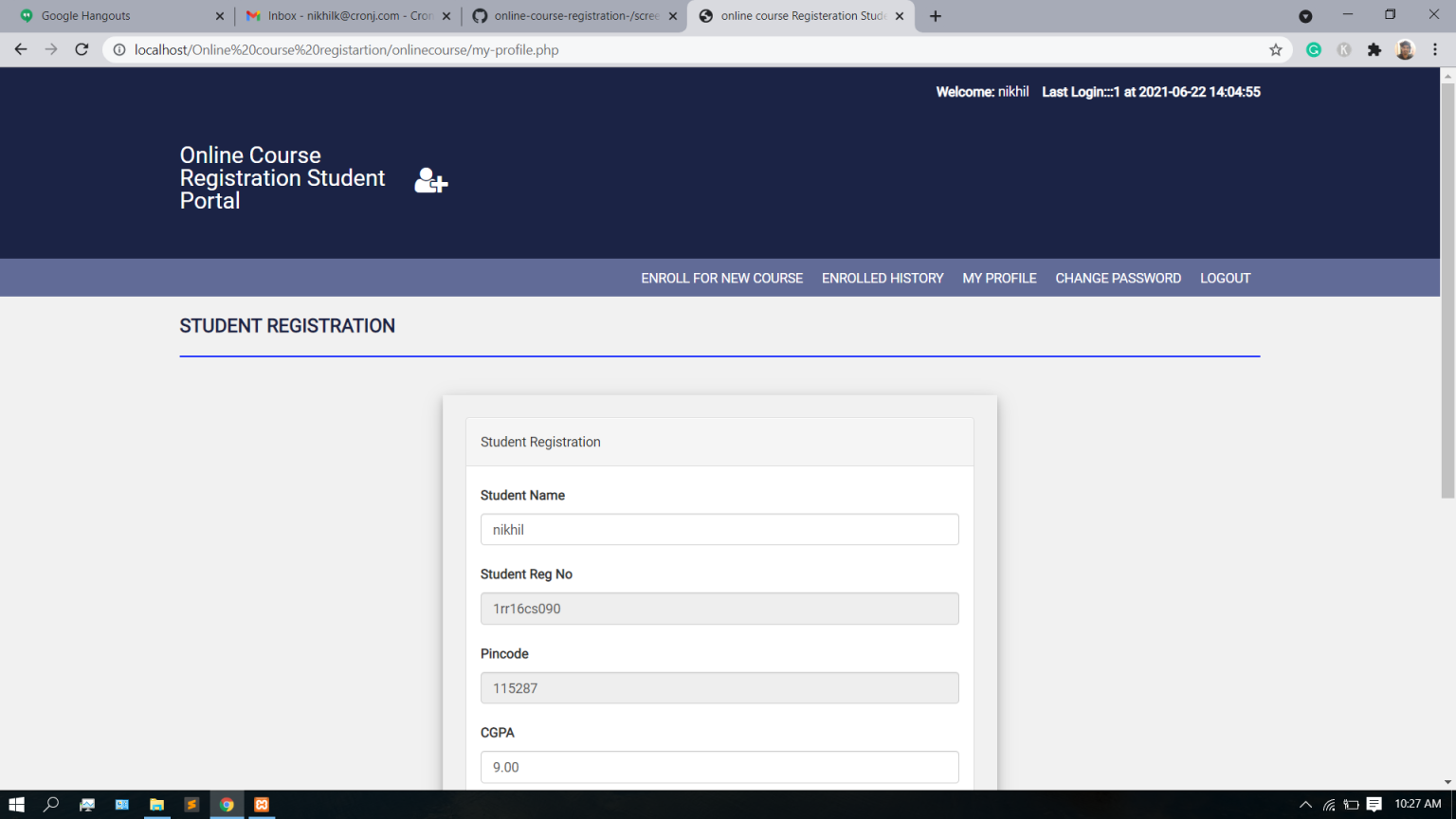 Online Course Registration System in PHP with Source Code – Free Download - Download Free ...