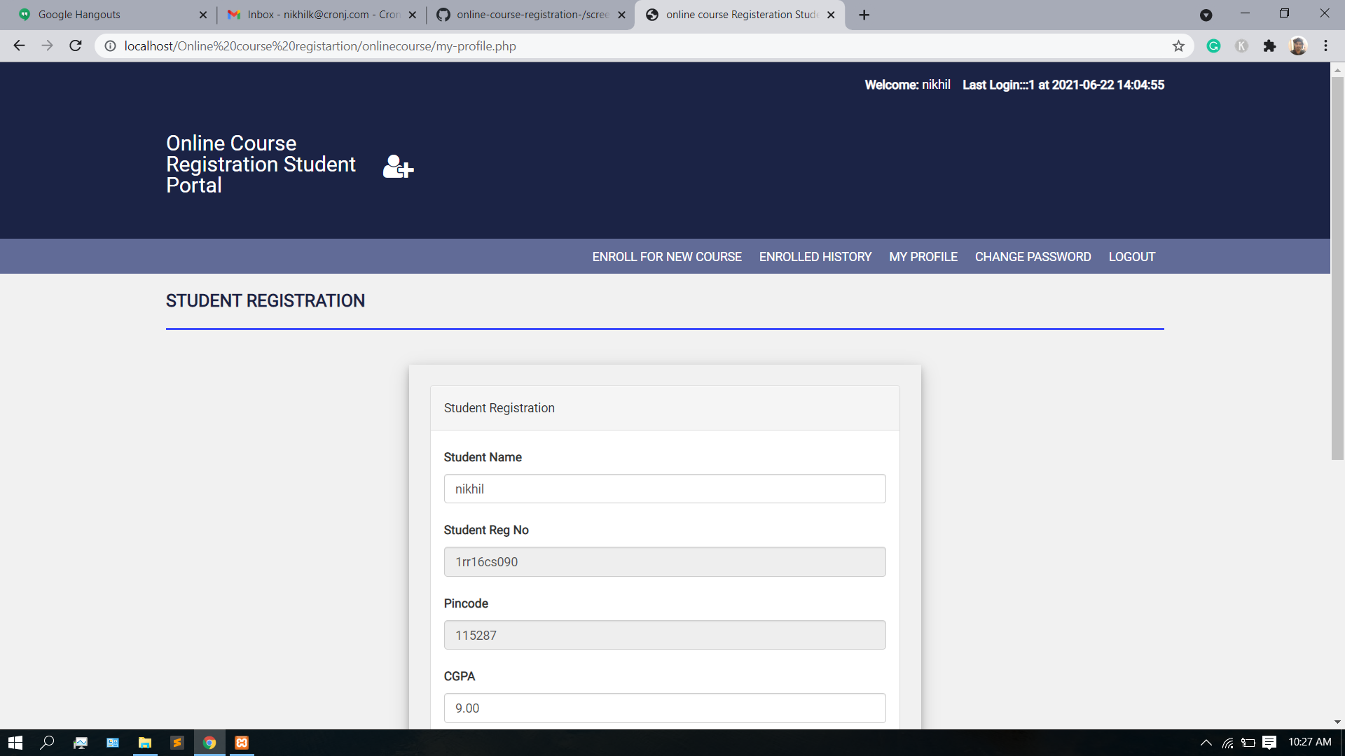 Online Course Registration System in PHP with Source Code – Free Download - Download Free ...
